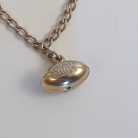 Other | Vintage Tie Clip With Football Charm In Goldtone | Poshmark